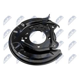 NTY Spritzblech, Bremsscheibe HTO-TY-033 Hinterachse rechts f&uuml;r TOYOTA
