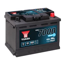 Yuasa Starterbatterie AGM YBX7000 - EFB Start Stop Plus 12V 65Ah 600A YBX7027 68Ah f&uuml;r Ford Fiat LANCIA Citro&euml;n/Peugeot NISSAN DACIA VAG TOYOTA VAUXH