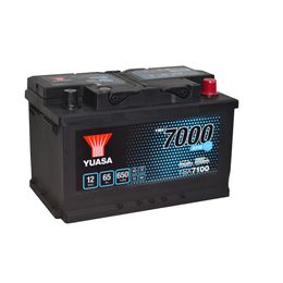 Yuasa Starterbatterie AGM YBX7000 EFB Start Stop Plus 12 V, 65 Ah, 650 A YBX7100 12V 68Ah 650A f&uuml;r Ford