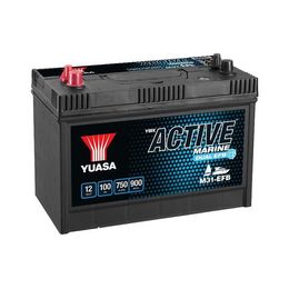 Yuasa Starterbatterie Marine Batteries 12 V, 100 Ah, 750 A M31-EFB 12V 68Ah 750A