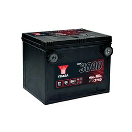 Yuasa Starterbatterie YBX3000 SMF 12 V, 66 Ah, 660 A YBX3750 12V 68Ah 660A