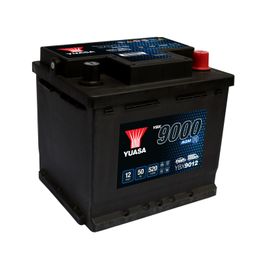 Yuasa Starterbatterie YBX9000 - AGM 12V 50Ah 520A YBX9012 68Ah f&uuml;r Vaughall Opel BMW VAG VW KIA