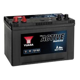 Yuasa Starterbatterie YBX ACTIVE MARINE 12 V, 90 Ah, 720 A M27-90S 12V 68Ah 720A