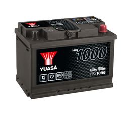 Yuasa Starterbatterie YBX1000 SMF 12 V, 70 Ah, 640 A YBX1096 12V 68Ah 640A f&uuml;r Vaughall Opel Ford Mercedes Volvo Fiat Iveco TOYOTA BMW VW Suzuki