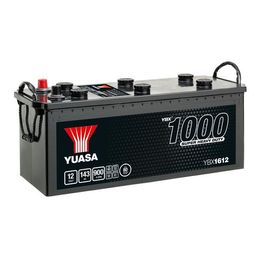 Yuasa Starterbatterie YBX1000 SHD Super Heavy Duty 12 V, 143 Ah, 900 A YBX1612 12V 68Ah 900A f&uuml;r Volvo DAF Iveco Mercedes