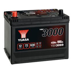 Yuasa Starterbatterie YBX3000 SMF 12 V, 72 Ah, 630 A YBX3069 12V 68Ah 600A f&uuml;r DAF Citro&euml;n/Peugeot Volvo Mercedes MAZDA NISSAN TOYOTA Ford MITSU