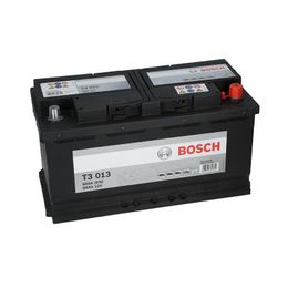 Bosch Starterbatterie T3 12 V, 88 Ah, 680 A 0 092 T30 130 12V 68Ah 680A f&uuml;r Volvo Ford Vaughall Mercedes Fiat Iveco BMW JAGUAR LAND ROVER MAN RE