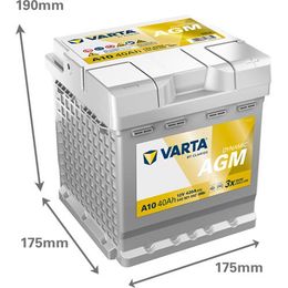 Varta Starterbatterie DYNAMIC AGM 40AH 12 V, 40 Ah, 420 A 540901042K262 12V 68Ah 420A