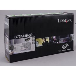 Lexmark Original Toner schwarz 8.000 Seiten (C734A1KG) f&uuml;r C734dn/dtn/dw/n, C736dn/n/dtn, X734de, X736de, X738de/dte