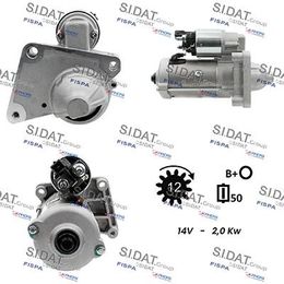 SIDAT Starter S12VA0961A2 f&uuml;r Opel Vaughall Citro&euml;n/Peugeot