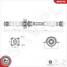 ESEN SKV Gelenkwelle, Achsantrieb 76SKV197 hinten f&uuml;r TOYOTA