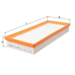 KNECHT Luftfilter LX 4205 Filtereinsatz 46mm f&uuml;r Mercedes