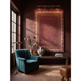 Wollteppich Hoch-Tief Beerenrot 120 x 170 cm - WENSUM KADIMA DESIGN