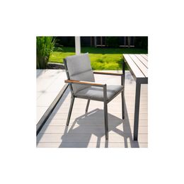 Home Deluxe Gartenstuhlauflage SEDERA Grau - 8er Set
