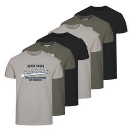 Jack & Jones JJETHAN TEE CREW NECK 3PK Herren T-Shirt