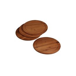Kesper Vesperteller mit Saftrille, 4er Set, FSC