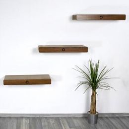 Canadian Cat Company 3er Set Kratzbrett Cloud f&uuml;r die Wand braun