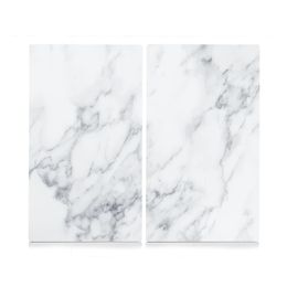 Neuetischkultur Herdabdeckplatten Set 2-tlg., Glas Marmor