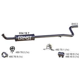 Ernst Mittelschalld&auml;mpfer 034197 f&uuml;r Opel