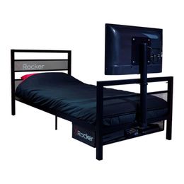 X Rocker Basecamp Metall Gaming-Bett mit TV-Halterung f&uuml;r Kinder & Jugendliche - schwarz