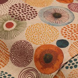buttinette Baumwoll-Canvas "Fantasy-Kreise", natur-color