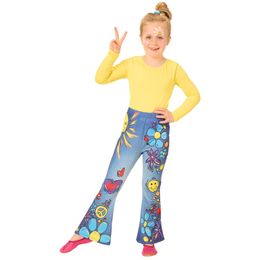 buttinette Kinder-Schlag-Leggings "70er-Jeans"