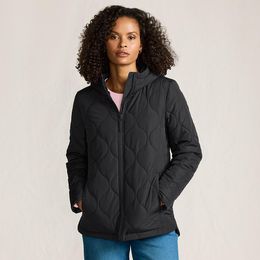 LANDS' END Isolierte FeatherFree&trade; Steppjacke, Damen, size: regular, Schwarz, Polyester, by Lands' End