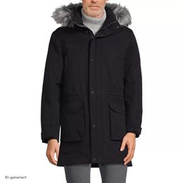 LANDS' END EXPEDITIONS Daunenparka f&uuml;r Herren, Herren, size: regular, Schwarz, Polyester, by Lands' End