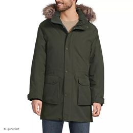 LANDS' END EXPEDITIONS Daunenparka f&uuml;r Herren, Herren, size: regular, Gr&uuml;n, Polyester, by Lands' End