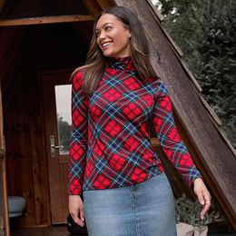 LANDS' END Rollkragenshirt aus Baumwoll/Modalmix, Damen, size: regular, Rot, Baumwolle/Elasthan/Baumwolle, by Lands' End