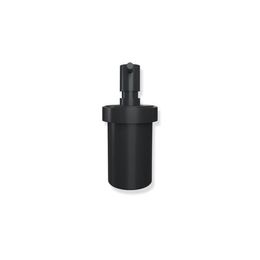 HEWI System 800 Seifenspender 800.06.11060CV Halter und Becher schwarz tiefmatt, mit Halter