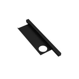 HEWI Waschtischprofil 950.13.0003DC 408mm, mit Ablage 360x102mm, schwarz tiefmatt, Loch rechts