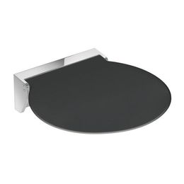 HEWI R380 Klappsitz 950.51.2259092 380 x 405 x 107 mm, Sitzfl&auml;che anthrazitgrau, verchromt