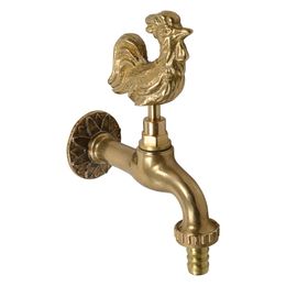 Kirchhoff Wasserhahn Garten Gockel, Au&szlig;enwasserhahn mit Schlauchverbinder 1/2", Wasserhahn aussen mit Schlauchverschraubung