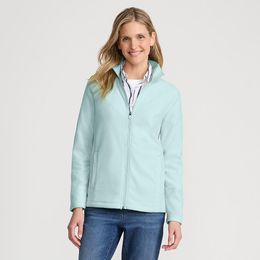 LANDS' END Anyweather Fleece-Jacke, Damen, size: regular, Gr&uuml;n, Polyester, by Lands' End