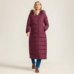 LANDS' END Maxi-Daunenmantel mit Kapuze f&uuml;r Damen, Damen, size: regular, Rot, Polyester, by Lands' End