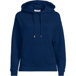 LANDS' END Serious Sweats Kapuzen-Sweatshirt f&uuml;r Damen, Damen, size: regular, Blau, Baumwoll-Mischung/Polyester-Mischung, by Lands' End