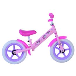 Volare Laufrad Disney Minnie Mouse 12 Zoll aus Metall, Kinderlaufrad ab 2 Jahren mit verstellbarem Sattel