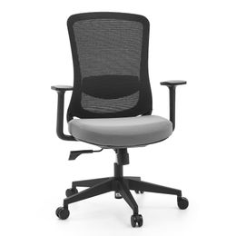 hjh OFFICE Home Office B&uuml;rostuhl Sedito Stoff / Netzstoff mit Armlehnen