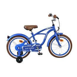 Volare Kinderfahrrad Blue Cruiser f&uuml;r Jungen 16 Zoll Kinderrad in Blau