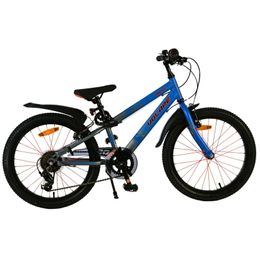 Volare Kinderfahrrad Rocky 20 Zoll Kinderrad in Blau, 7 G&auml;nge