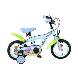 Volare Kinderfahrrad Bluey 12 Zoll Kinderrad in Uni, Hellblau, Zwei Handbremsen
