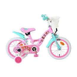 Volare Kinderfahrrad Paw Patrol f&uuml;r M&auml;dchen 14 Zoll Kinderrad in Rosa