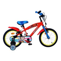 Volare Kinderfahrrad Paw Patrol f&uuml;r Jungen 16 Zoll Kinderrad in Rot, Zwei Handbremsen