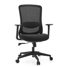 hjh OFFICE Home Office B&uuml;rostuhl Sedito Stoff / Netzstoff mit Armlehnen