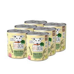 VEGDOG Nassfutter Senior Erbsen & Hirse Vorteilspack 800 g