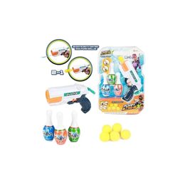 Toi-Toys Wasserpistole und Ball Blaster 5xBall 3Kegel