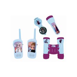 Lexibook Disney Frozen Die Eisk&ouml;nigin Abenteuerset mit 2 Walkie Talkies, Fernglas, Taschenlampe und Kompass