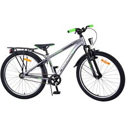 Volare Kinderfahrrad Cross f&uuml;r Jungen 24 Zoll Kinderrad in Dunkelgrau