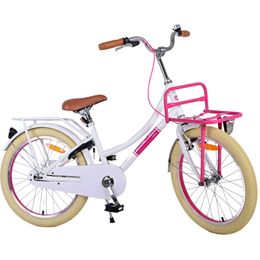 Volare Kinderfahrrad Excellent Fahrrad f&uuml;r M&auml;dchen 20 Zoll Kinderrad in Wei&szlig;